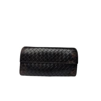 Bottega Veneta Portefeuille en cuir Pre-owned - Femme - Pre-owned - Brun - Taille: ONE Size