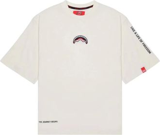 Sprayground Sprayground, Homme, Tops, Blanc, Taille: M Be A Shark Boxy T-Shirt