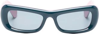 Barrow Sonnenbrille mit eckigem Gestell - Blau