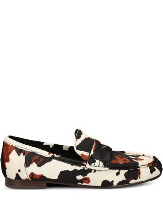 Bibi Lou Loafer mit gemustertem Riemen - Weiß