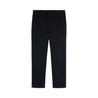 Agnona Pantalon Chino Stretch Coton &Eacute;pais - Homme - Pantalons - Bleu - Taille: XL
