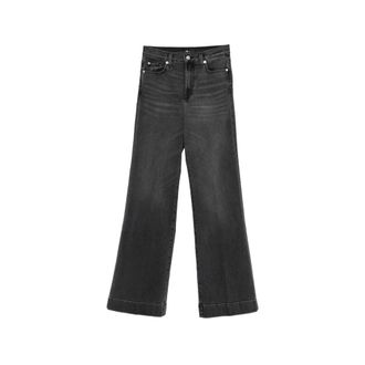7 For All Mankind Modern Dojo Faded-effect Wide-leg Jeans