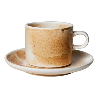 HKliving Tasse et soucoupe Chef Ceramics en porcelaine HKliving