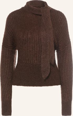 AllSaints Allsaints Pullover Etty Mit Mohair Und Schluppe braun