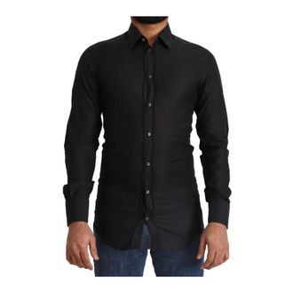 Dolce & Gabbana Gold Hemd - - Shirts - Herren - Schwarzk - XS