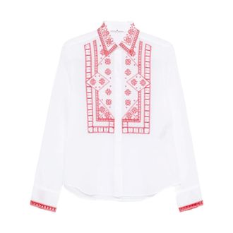 Ermanno Scervino Femme, Blouses et Chemises, Rouge, Taille: 36 FR Chemises