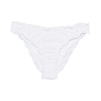 Polo Ralph Lauren Broderie Anglaise R&uuml;schen Bikinihose - - Swimwear - Damen - Wei&szlig; - S