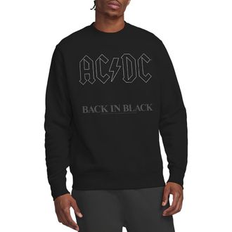 AC/DC ACDC Unisex Back in Black Crew Sweatshirt, Schwarz, XXL