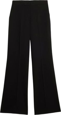 Oltre Femme, Pantalons, Noir, Taille: 40 FR Pantalon Palazzo &agrave; Jambes Larges en Tissu Technique
