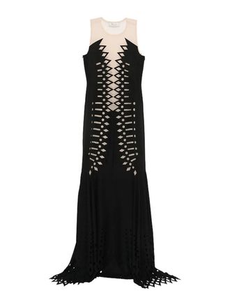 Blumarine Robe Au Genou - Noir