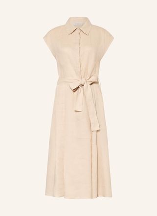 Antonelli Antonelli Firenze Hemdblusenkleid Linda Aus Leinen beige