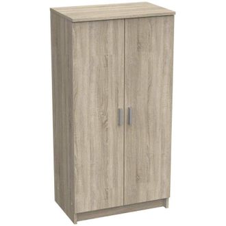 Dmora Armoire multifonctionnelle avec 2 portes avec 6 &eacute;tag&egrave;res, &Eacute;tag&egrave;re &agrave; chaussures polyvalente, Meuble de rangement avec &eacute;tag&egrave;res, cm 55x36h108, couleur