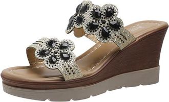 Generic Pantoufles tendance pour femme &agrave; semelle souple sans plateforme en daim confortable pour la remise de dipl&ocirc;me pour femmes talon chaton bride arri&egrave;re b