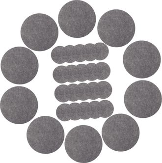 SOLUSTRE Filz Geschirrteiler Filzplattenabscheider Topfschoner Und Pfannenschoner 10,5cm 5cm Grau Für Geschirr Und Porzellanschoner Schneidbar Und rutschfest F