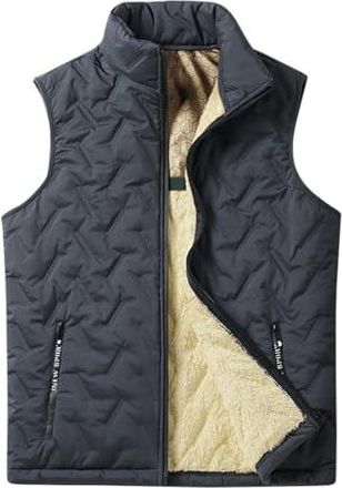 Generic Veste en polaire pour homme - Printemps et automne - Veste en polaire dagneau chaude - En velours épais - Coupe-vent - Fermeture éclair - Pour la vie 