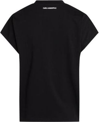 Karl Lagerfeld T-shirt droit &agrave; logo en coton