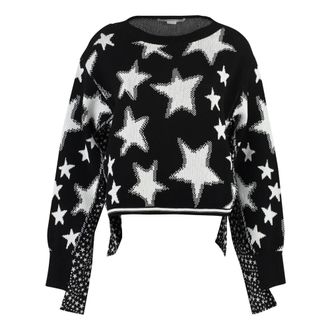 Stella McCartney Femme, Pulls, Noir, Taille: 34 FR Pull col rond &agrave; manches longues