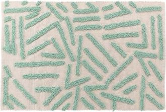Douceur d'Int&eacute;rieur Athena Teppich, rechteckig (60 x 90 cm), Salbei, Baumwolle und getufteter Polyester