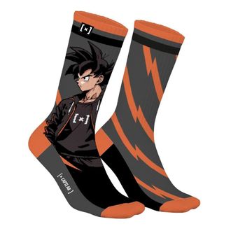Capslab Dragon Ball Socken Son Goku - Offiziell lizenzierte Anime-Socken - Bequeme Baumwollsocken im kultigen Design - - 43-46