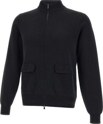 FILIPPO DE LAURENTIIS Homme, Pulls, Noir, Taille: L Pull en Cr&ecirc;pe de Coton