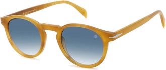 Eyewear by David Beckham unisex, Accessoires, Jaune, Taille: 49 MM Lunettes de soleil rondes en ac&eacute;tate