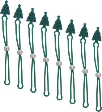 Pretyzoom 8st&uuml;cke Weihnachtskugelaufh&auml;nger aus Silikon Kleine Bastelhaken als Drahtkugelhaken rutschfeste Kabelbinder f&uuml;r Elektrische Kabel und Ornamenthalterun