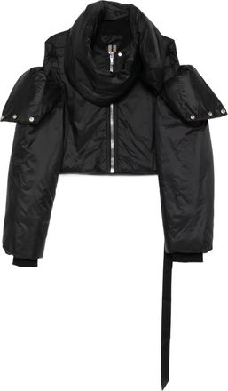 Rick Owens doudoune à carreaux Convertible - Noir