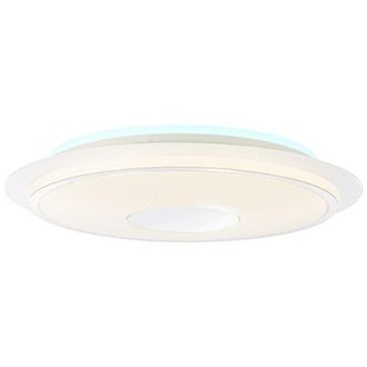 Brilliant LED Deckenlampe - funktionale Deckenleuchte stufenlos dimmbar mit Fernbedienung/Nachtlichtfunktion - Lichtfarbe einstellbar CCT aus Kunststoff/Metall,