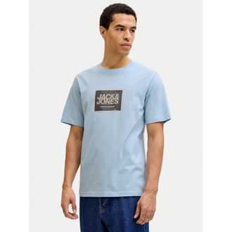 Jack & Jones Jack & Jones T-Shirt Jjrain Tee Ss Crew Neck 12288097 Himmelblau Regular Fit