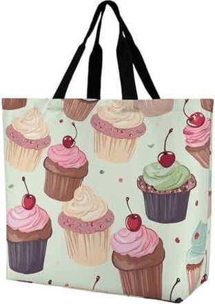 Generic Cupcake Sac Fourre-Tout D&eacute;contract&eacute; Tote Bag Imperm&eacute;able Sac Cabas Pour Travail Shopping Quotidienne