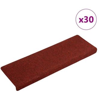 vidaXL vidaXL Stufenmatten Selbstklebend 30 Stk. Rot 65x21x4 cm
