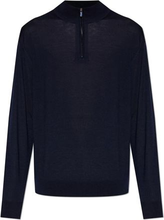 Paul & Shark Homme, Pulls, Bleu, Taille: XL Pull Demi-Zip en Laine M&eacute;rinos Superfine