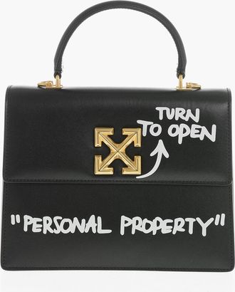 Off-white Handtasche JITNEY aus Leder mit goldfarbenem Verschluss Off-White