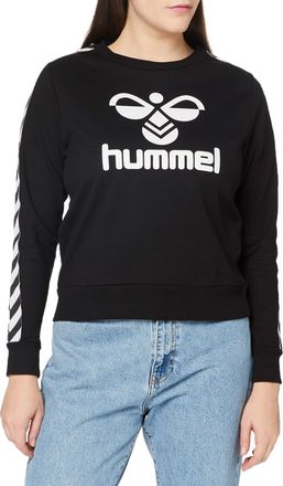 Hummel Damen Classic Taped Sweatshirt, schwarz, XS