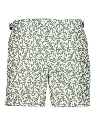 Fedeli Daniel Badeshorts mit Blumen-Print - Gr&uuml;n