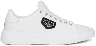 Philipp Plein Low-Top Sneaker - Lo-top Iconic Plein Logo Sneakers - Gr. 43 (EU) - in Wei&szlig; - f&uuml;r Damen