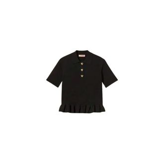 Twinset Femme, Tops, Noir, Taille: 40 FR Polo Chemises