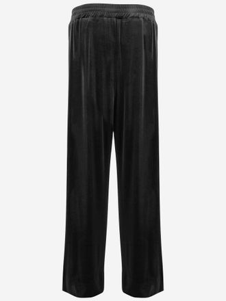 DON'T @ ME Stretch Nylon Trousers - Black