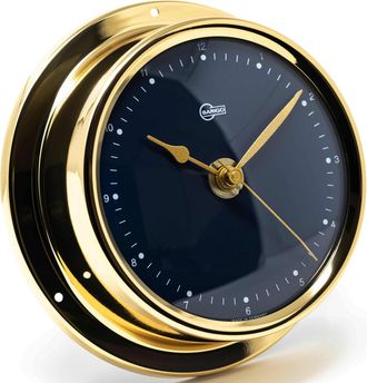 Barigo 684MSBL Regatta Quarzuhr 125 x 40 mm, mit Messing-Geh&auml;use poliert, Mineralglas, tiefblauem Ziffernblatt