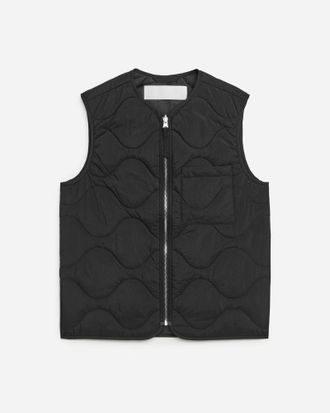 Arket Gesteppte 2-in-1-Liner-Weste -Schwarz
