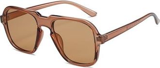 Generic Lunettes De Soleil Vacances Grand Cadre Ext&eacute;rieur Hommes Femmes Shopping(Orange)