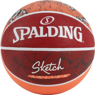 Spalding Sketch Drible Ball 84381Z, Unisex basketballs, red, 7 EU
