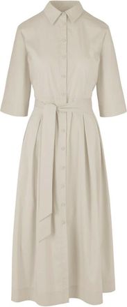 Bomboogie Femme, Robes, Beige, Taille: 46 FR Robe Chemise &Eacute;vas&eacute;e en Satin