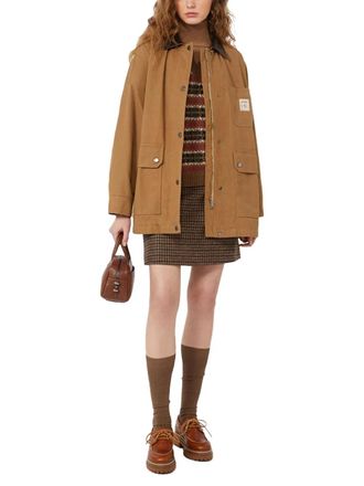 Weekend by Max Mara Wool and Alpaca Jacquard Gilet - Camel