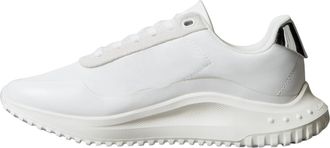 Calvin Klein Damen Eva Runner Lace Up Mat Mix Yw0Yw02016 Low Top, White (Bright White/Marshmellow/Silver), 39 EU