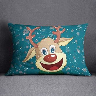 Questo Casa Dekorativer Kissenbezug, Kissenbezug, Heimdekoration, für Sofa, Café, Größe: 35 x 50 cm, entworfen und hergestellt in der Türkiye