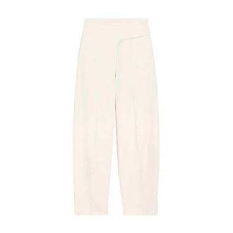 Ami Jeans mit Wickelg&uuml;rtel und Ballon-Passform - - Trousers - Damen - Beige - W28