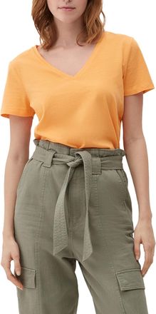 s.Oliver Q/S by s.Oliver Damen 50.2.51.12.130.2127011 T-Shirt, kurzarm, Orange FAD6A5, XS
