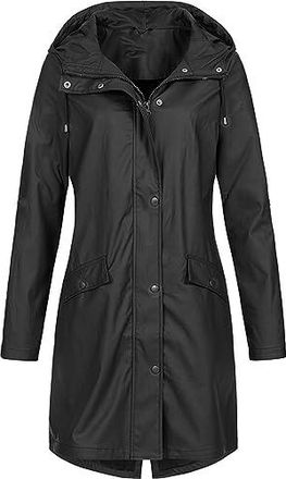 Generic Veste Imperm&eacute;able Femme avec capuche Grande Taille L&eacute;ger Manteau de pluie Imperm&eacute;able Coupe-vent avec Poches et Zipp&eacute;e V&ecirc;tements Imperm&eacute;ables Couleur 