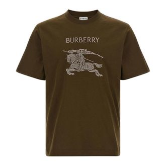 Burberry Homme, Tops, Vert, Taille: 2XL EKD Cotton T-shirt